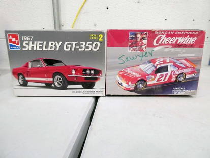2 Sealed Model Car Kits Incl Monogram Morgan Shepherd Cheerwine ...