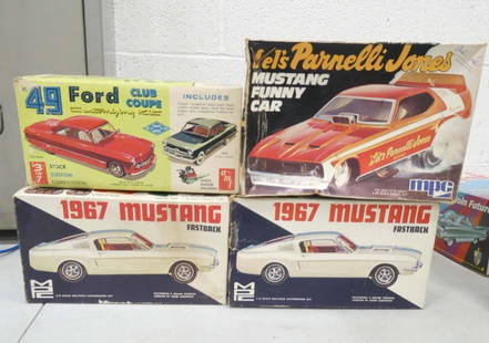 2 Model Car Kits Incl Amt James Bond 007 1971 Ford Mustang Mach 1 And ...