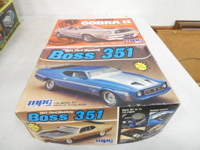 2 Mpc Model Car Kits Incl Ford Cobra Ii And 1971 Ford Mustang Boss 351 ...