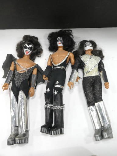 1977 Mego Kiss 12" Figures Incl Gene Simmons, Paul Stanley, Ace Frehley