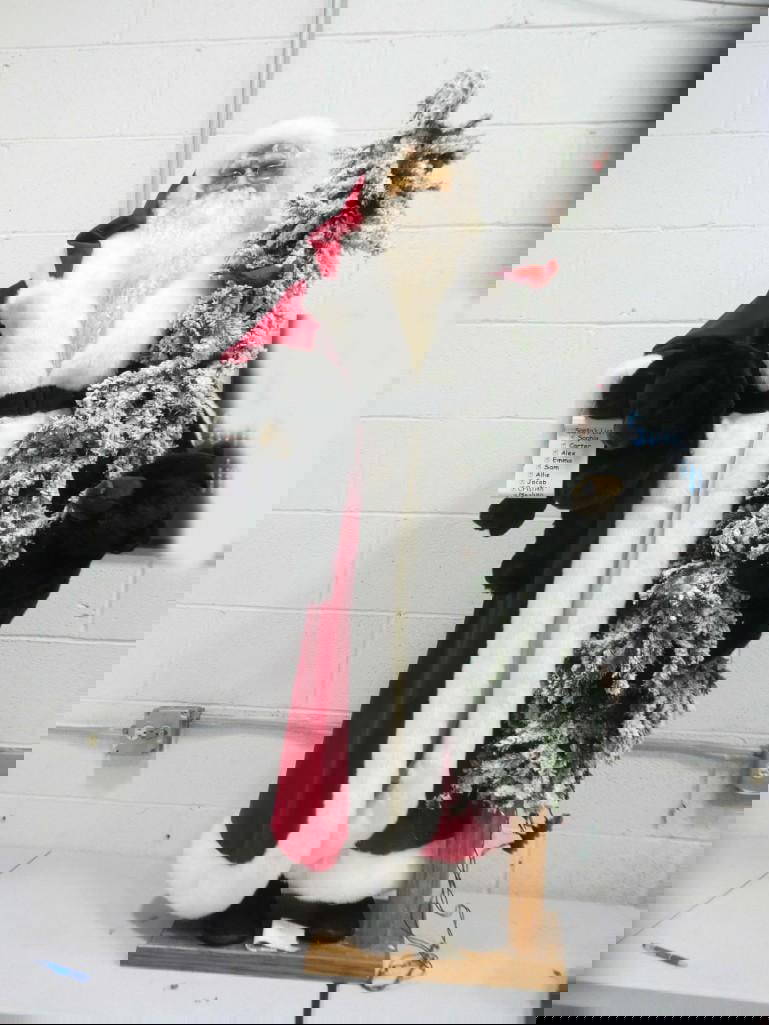 Ditz Design Santa Claus 5" With Christmas Tree Signed And Numbered Auction