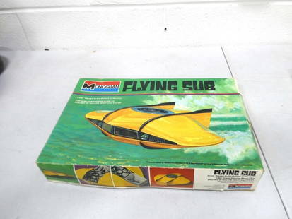 Monogram Flying Sub 1/60 Scale Model Kit From Voyage To The Bottom Of ...