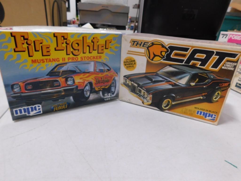 2 Mpc Model Car Kits Incl The Cat Cougar Street Machine And Fire ...
