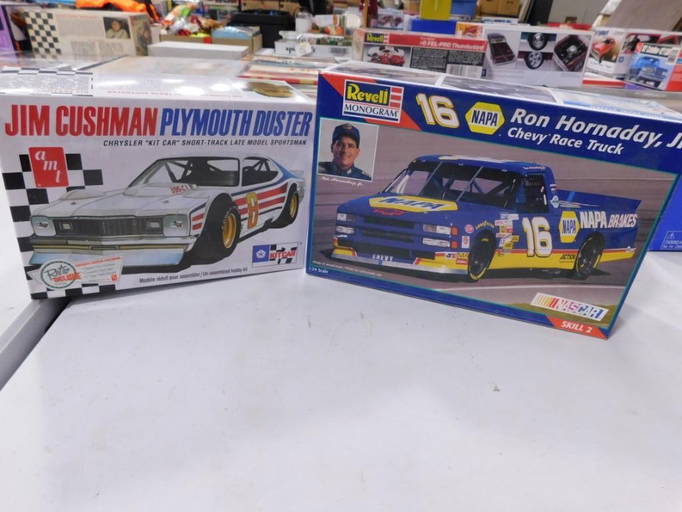 2 Model Car Kits Incl Amt Jim Cushman Plymouth Duster And Revell ...