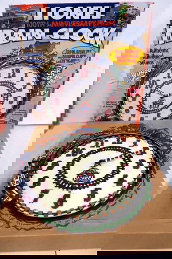 100th Anniversary Lionel Train Clock With Box And Coa