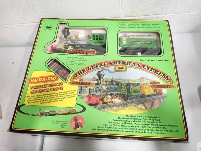 New Bright The Great American Express Wireless Train Set Battery Operated