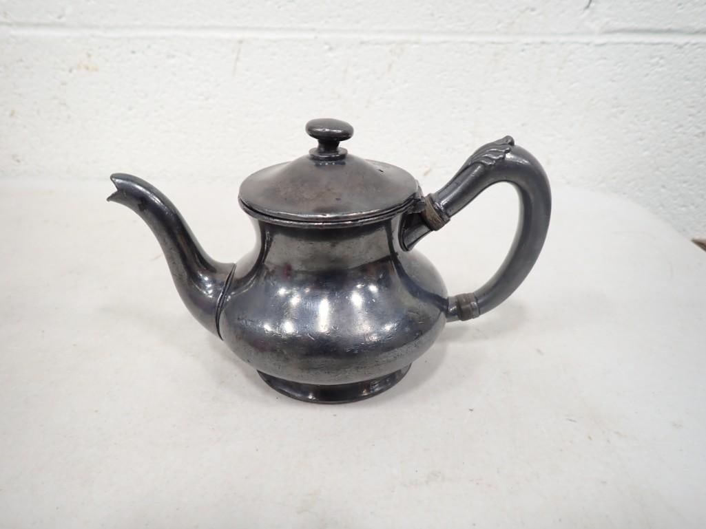 Antique Reed & Barton No 875 Silverplate Railroad Hot Water / Tea Kettle