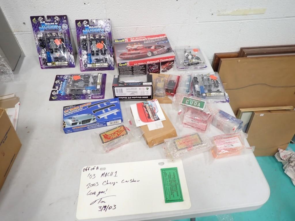 Model Cars / Accessories Including Revell Ford Motorcraft Thunderbird ...