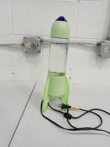 Rocket Tornado Ship Novelty Lava Lamp It Works
