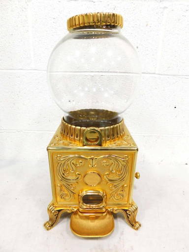 24k Gold Plated Gumball Machine Franklin Mint Norman Rockwell Saturday ...