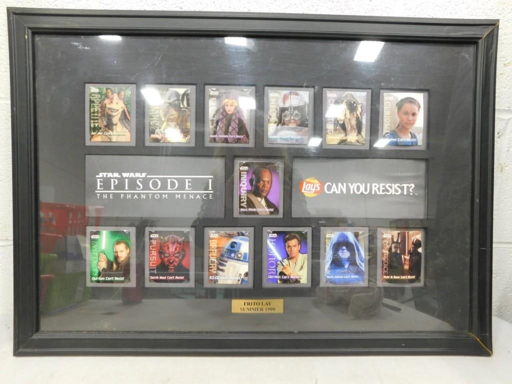 Star Wars Episode 1 Frito Lay Summer 1999 Trading Card Collage Framed ...