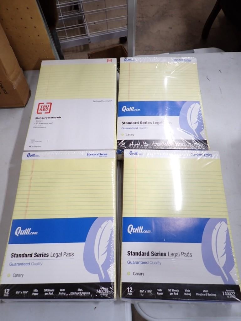 New In Package Yellow Legal Pads 48 Notepads Total With 50 Sheets Per Pad