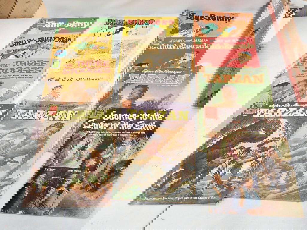 Vintage 10 And 15 Cent Comic Books Including Tom & Jerry, Tarzan ...