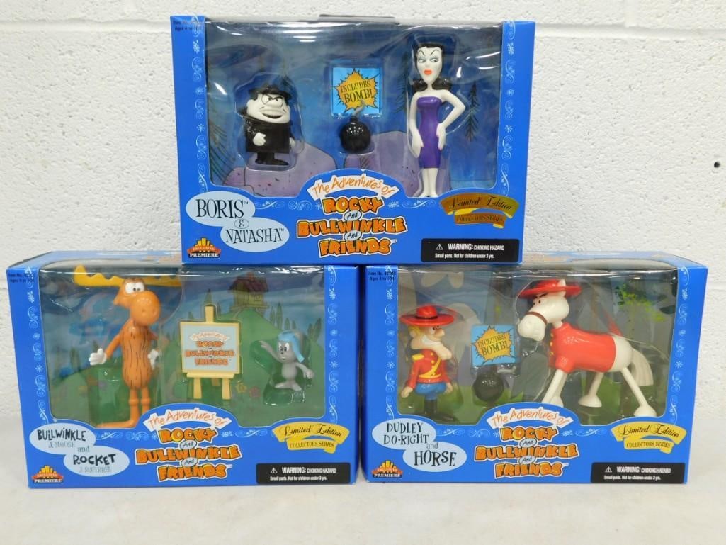 Rocky And Bullwinkle And Friends Toy Figures New In Box Incl Boris And ...