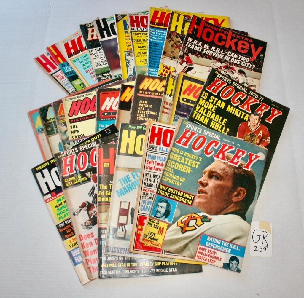 Large Collection Of Vintage Hockey Magazines