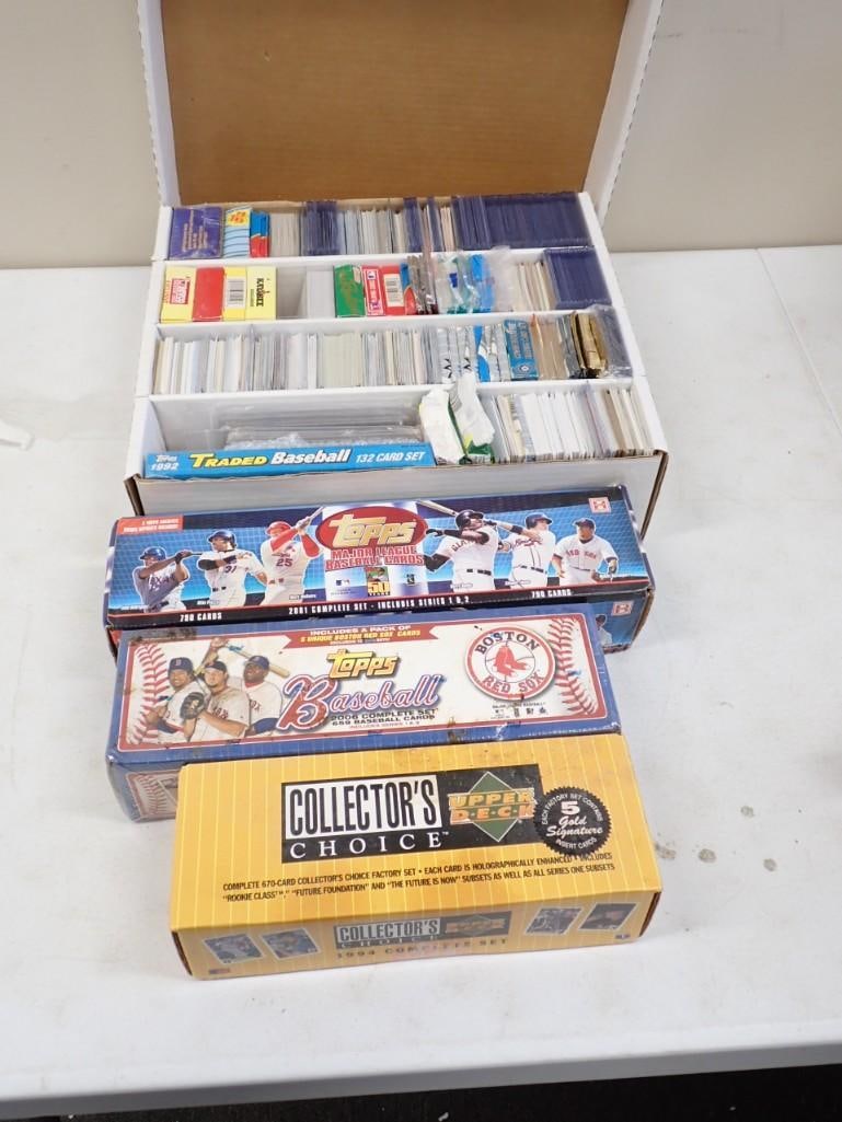 Large Lot Of Baseball Cards Incl Many Sealed Packs And 1 Sealed Box, 2 ...