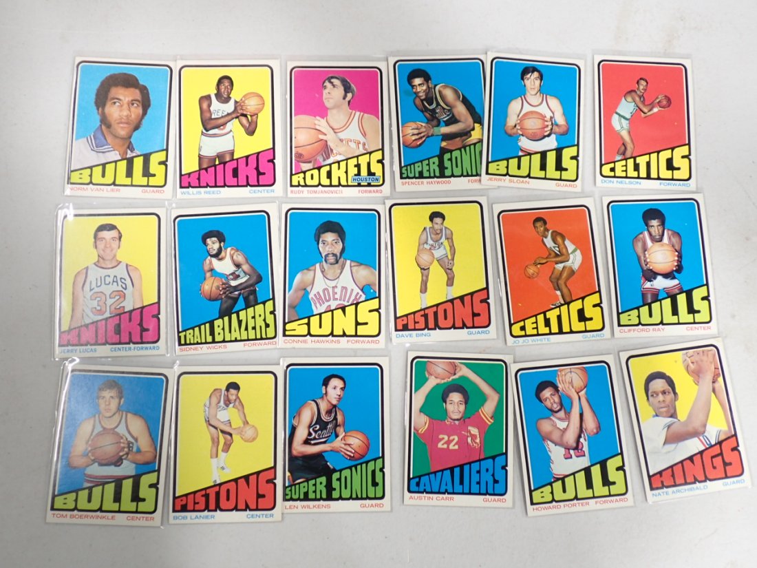 Lot Of 18 1972 1973 Topps Basketball Cards Including Some Chicago Bulls ...