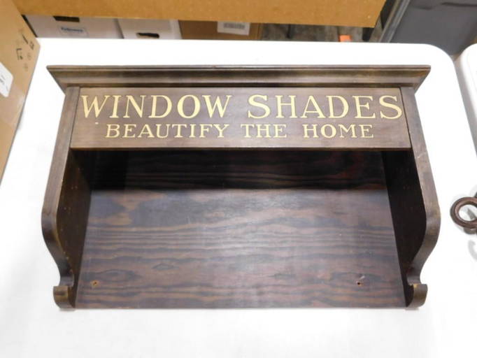 Circa 1920 Antique Window Shades Store Advertising Display