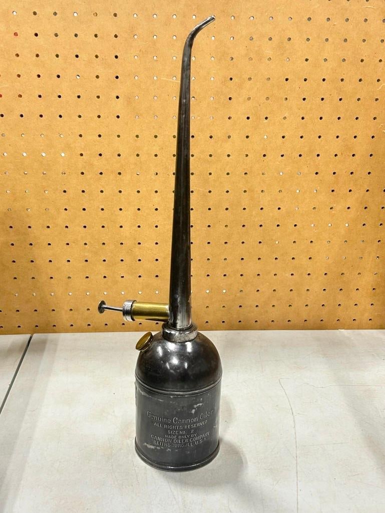 Cannon #2 Train Locomotive Oiler Can Keithsburg, Il Auction