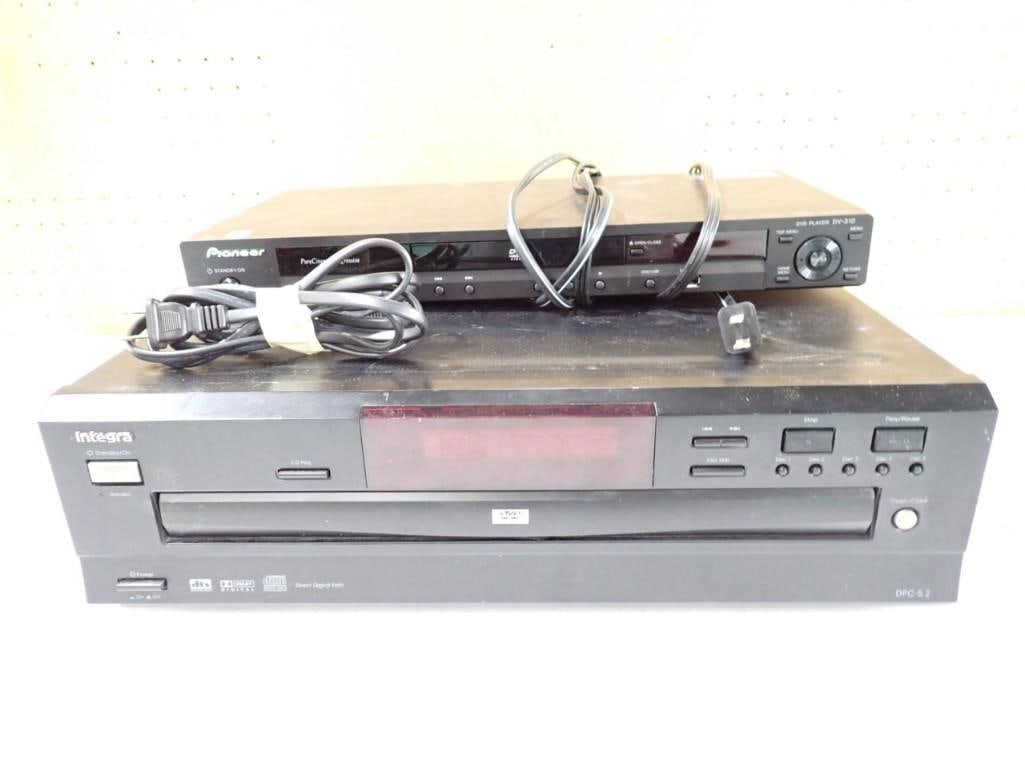 2 Dvd Players Incl Pioneer Dv-310-k Dvd Player And Integra Dpc-5.2 Dvd ...