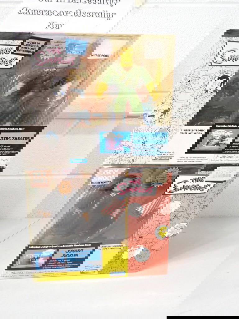 2 The Simpsons Interactive Environment Toys Incl Aztec Theater And ...