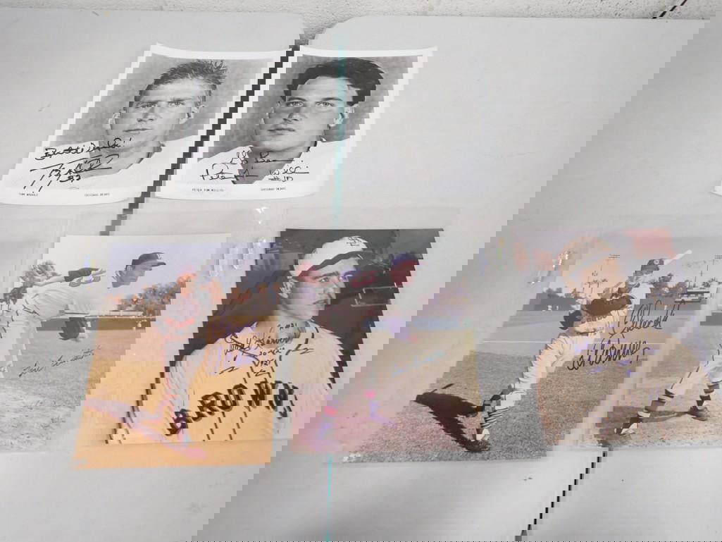 Sports Autograph Lot Including Tom Waddle, Peter Tom Willis, Chuck ...