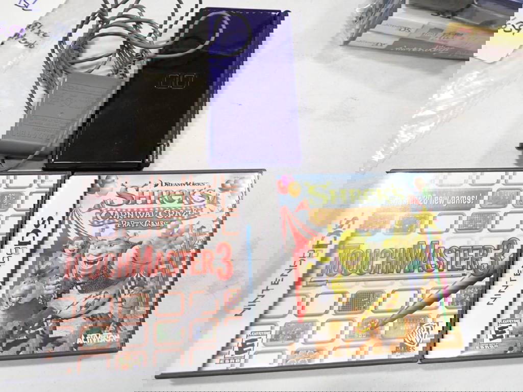 Cobalt Blue And Black Nintendo Gameboy Ds Lite With Cord, Touch Master ...