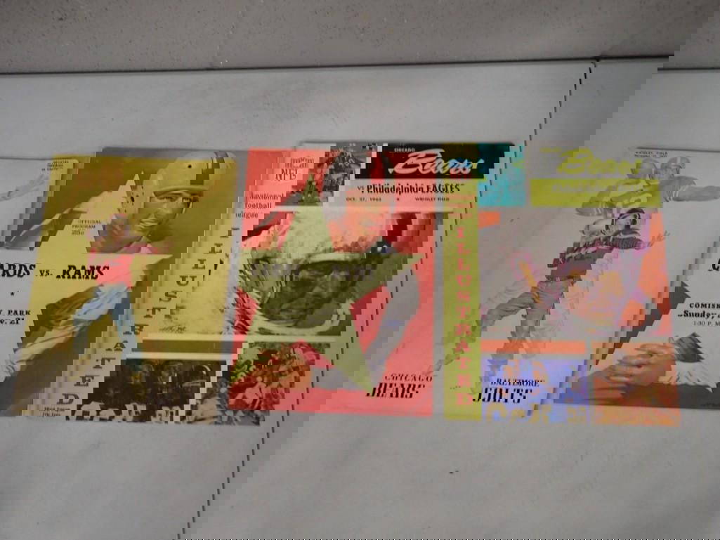 3 Vintage Football Programs Incl 1 Ea From 1948, 1957, 1963 Auction