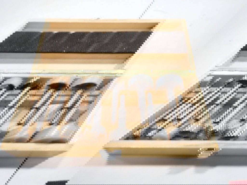 Vintage Router Bit Set With Wooden Case Auction