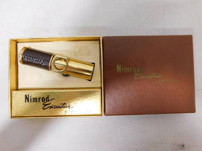 Vintage Nimrod Pipeliter Pipe Lighter With Original Box And Instructions
