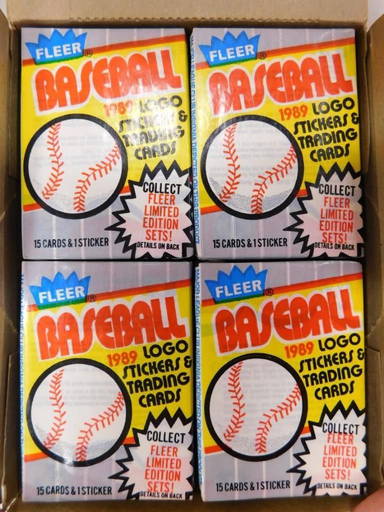 Case Of 36 Sealed Packs Of 1989 Fleer Baseball Card Packs