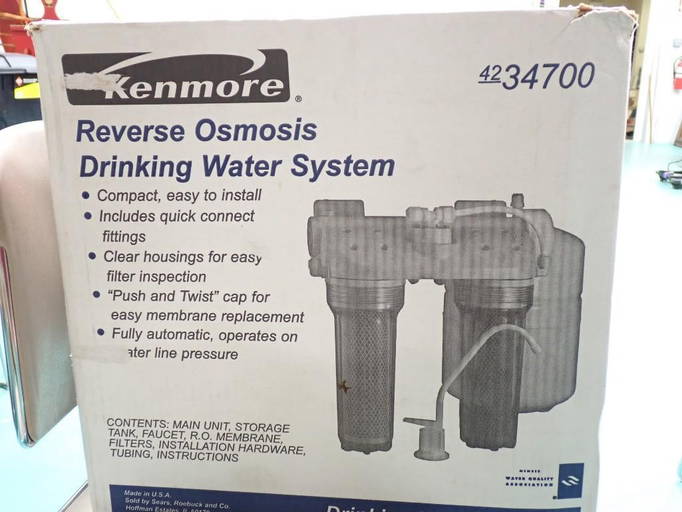 Kenmore Reverse Osmosis Drinking Water System Open Box