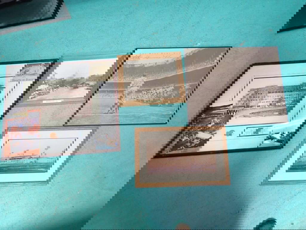 Misc Framed Lot Incl Babe Ruth, Crosley Field, Woodland Ave 1920s ...