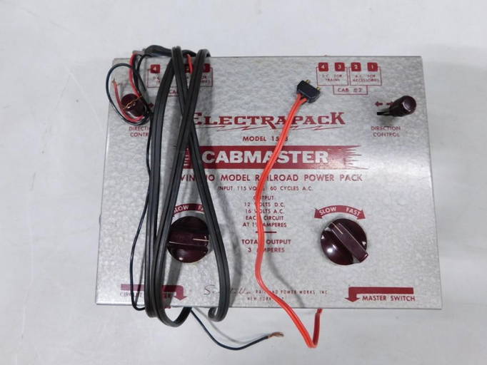 Vintage Electrapack Cabmaster Model Railroad Power Pack