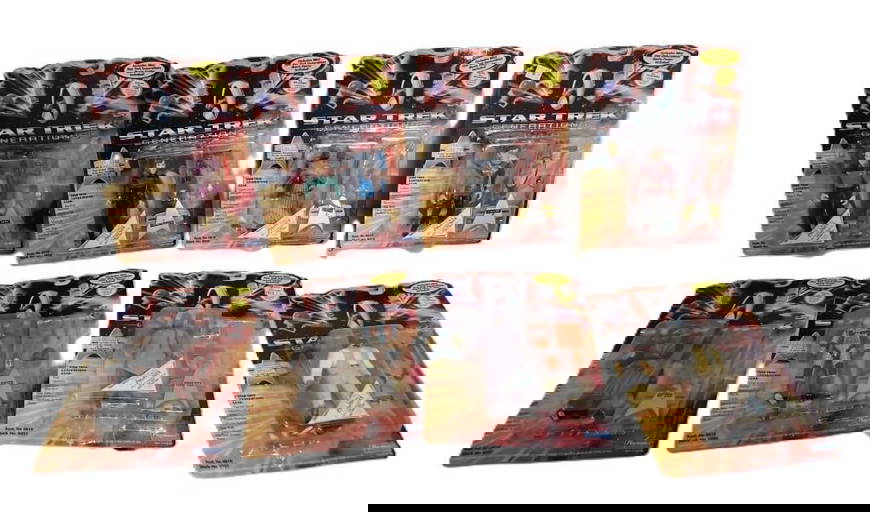 Lot Of 8 New In Package Star Trek Generations Action Figures