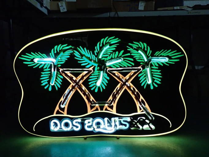 Dos Equis Xx Lighted Beer Sign Bar Light Works