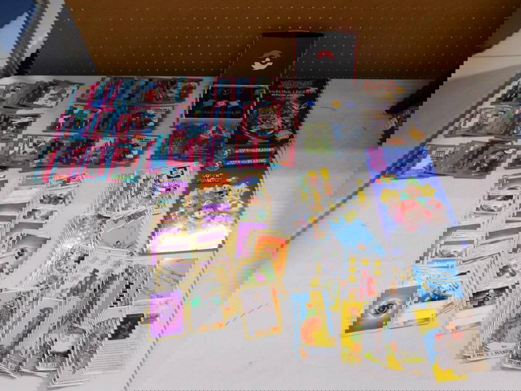 Assorted Trading Cards, Etc. Including Pokemon, Yu-gi-oh, Super Mario ...