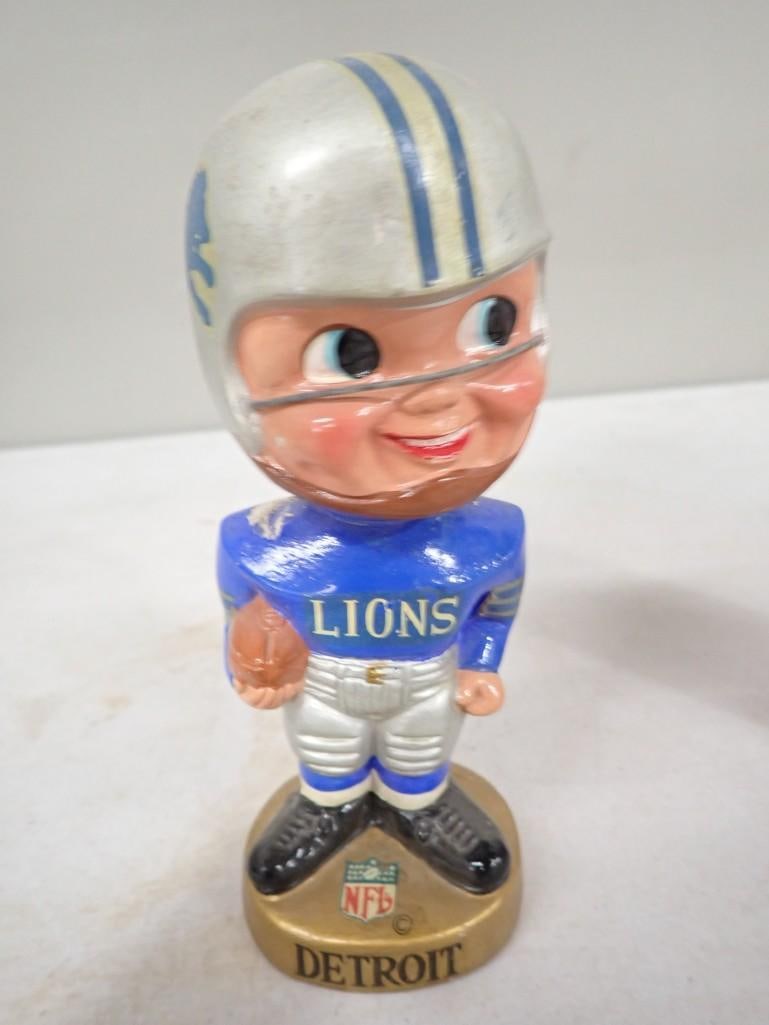 Vtg 1960s Detroit Lions Bobblehead Or Nodder Football Player Auction