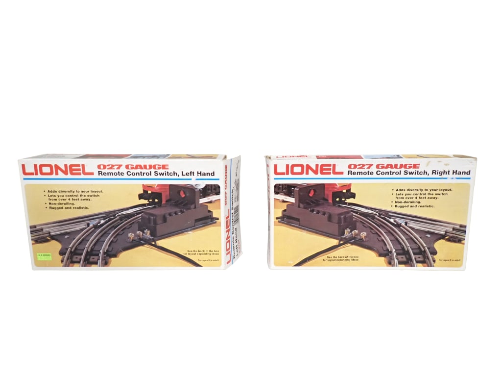 2 Lionel 027 Gauge Remote Control Switches Incl Left Hand And Right ...