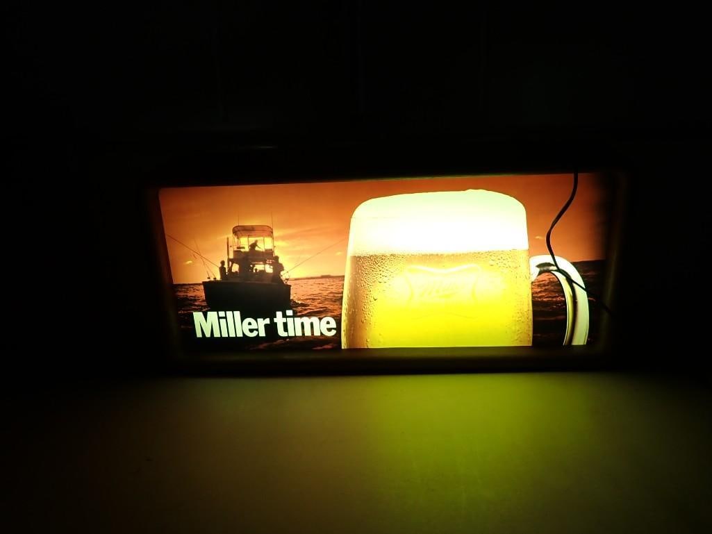 Vintage Miller Time Beer Lighted Sign Works - Jun 30, 2025 | Denotter ...