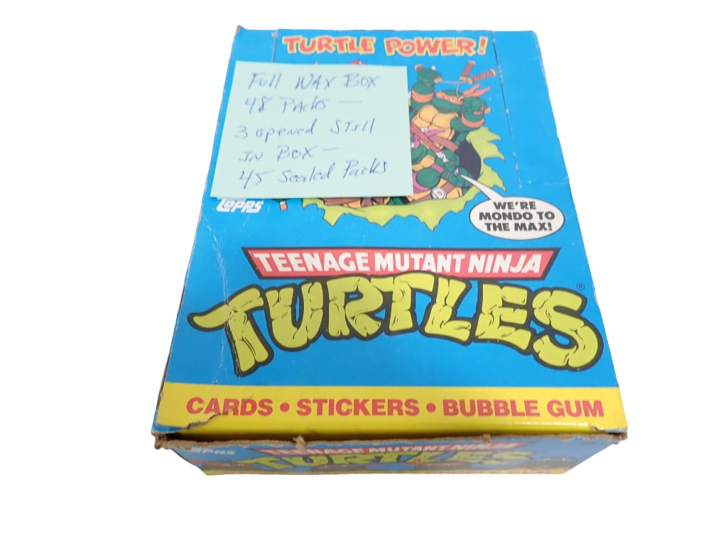 Teenage Mutant Ninja Turtles Tmnt Full Wax Box 45 Sealed And 3 Opened ...