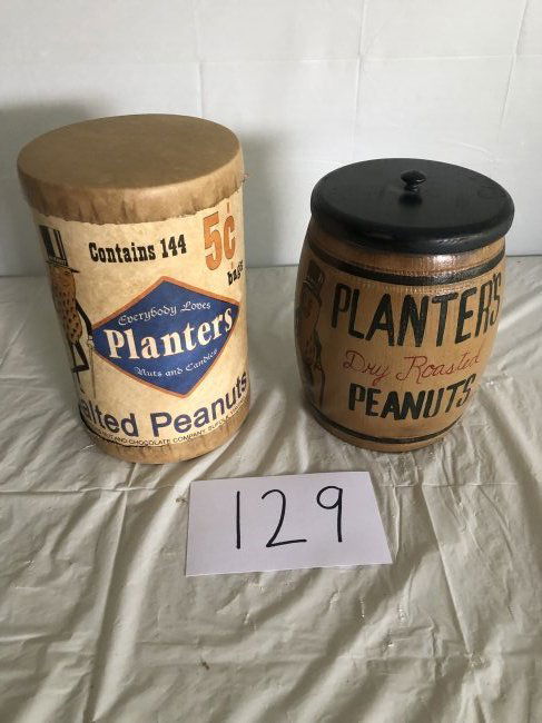 (2) Planters Peanut Containers