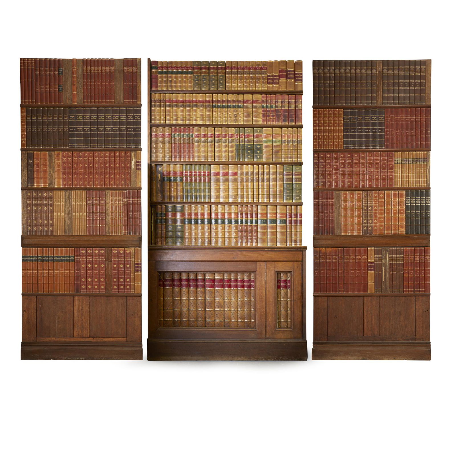 Three faux book-mounted oak library wall panels from - Oct 02, 2019 ...