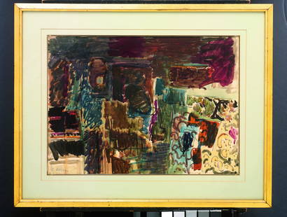 Joseph Zaritsky 1891 1985 (israeli) Jerusalem, 1933 Watercolor And ...