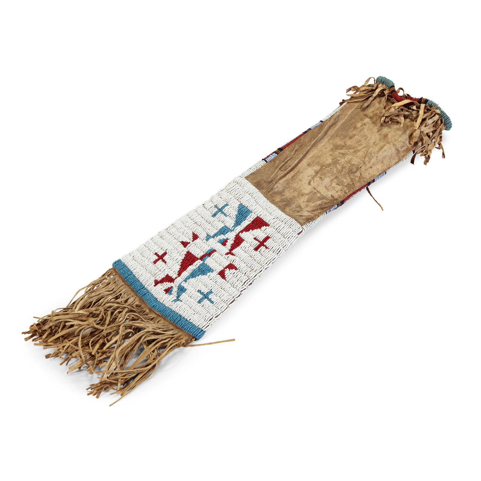 Native American beaded hide pipe bag, Plains, late - Apr 28, 2020 ...
