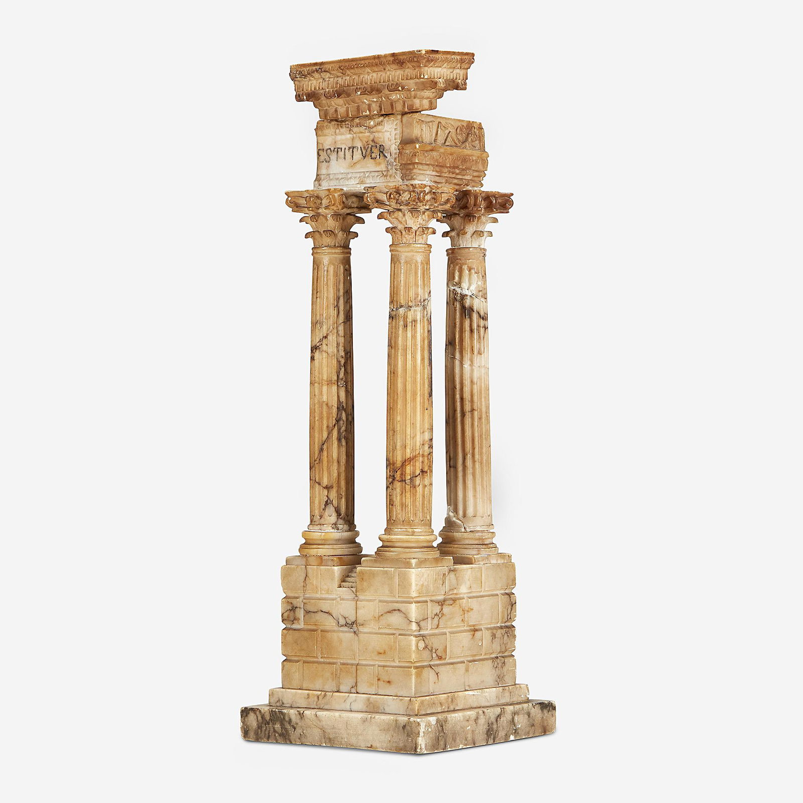 A Grand Tour tinted alabaster model of the Temple of - Oct 14, 2020 ...
