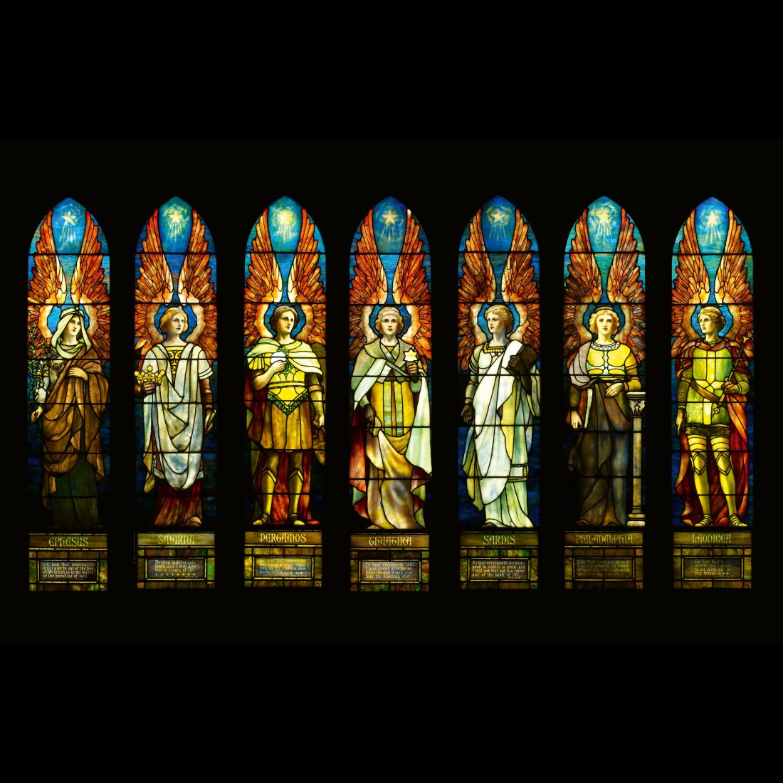 TIFFANY STUDIOS, Angels Representing Seven Churches, A - Nov 10, 2020 ...
