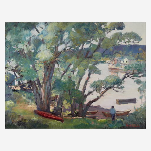 Donald Blagge Barton (american, 1903 1990) Lakeside