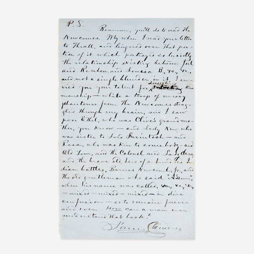 [Literature] Twain, Mark (Samuel Clemens) Autograph - Sep 23, 2021 ...