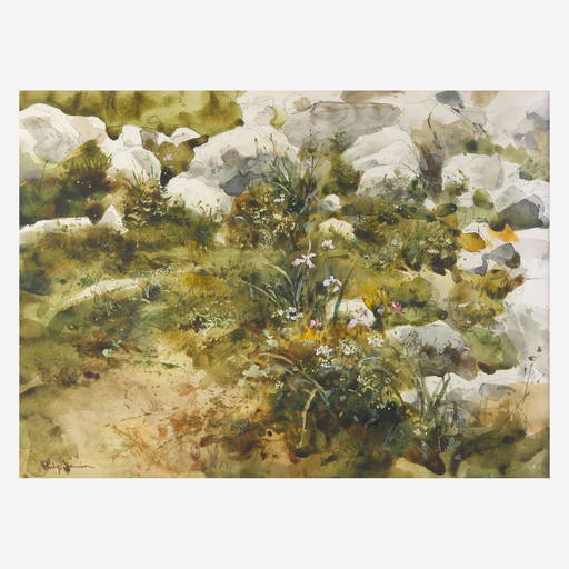 Philip Jamison (American, 1925-2021) Wild Iris (#0083) on Dec 07, 2021 ...